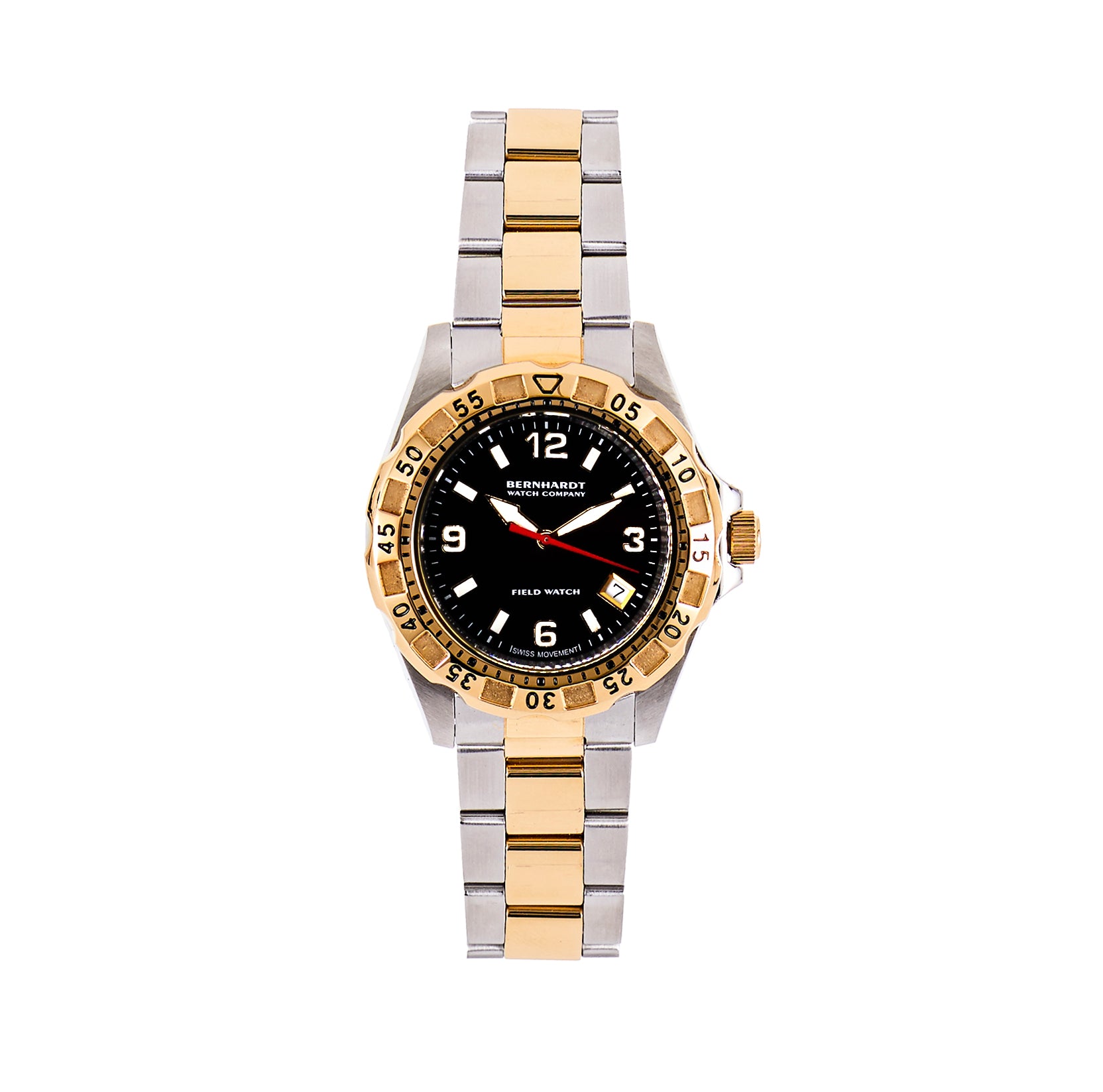 Field Diver Black/Gold Watch | Bernhardt Watch Company